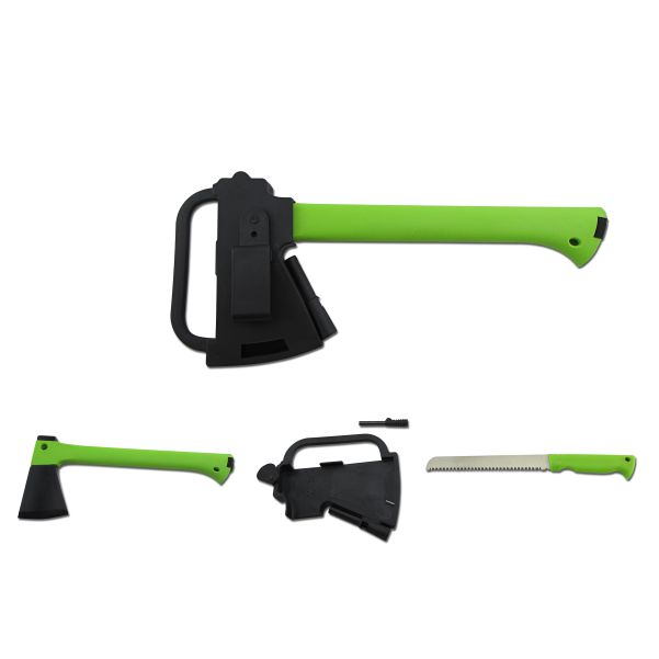 ULTRAEDGE 352mm AXE & SAW W/SHEATH & F/STARTER GREEN – Camping Guru